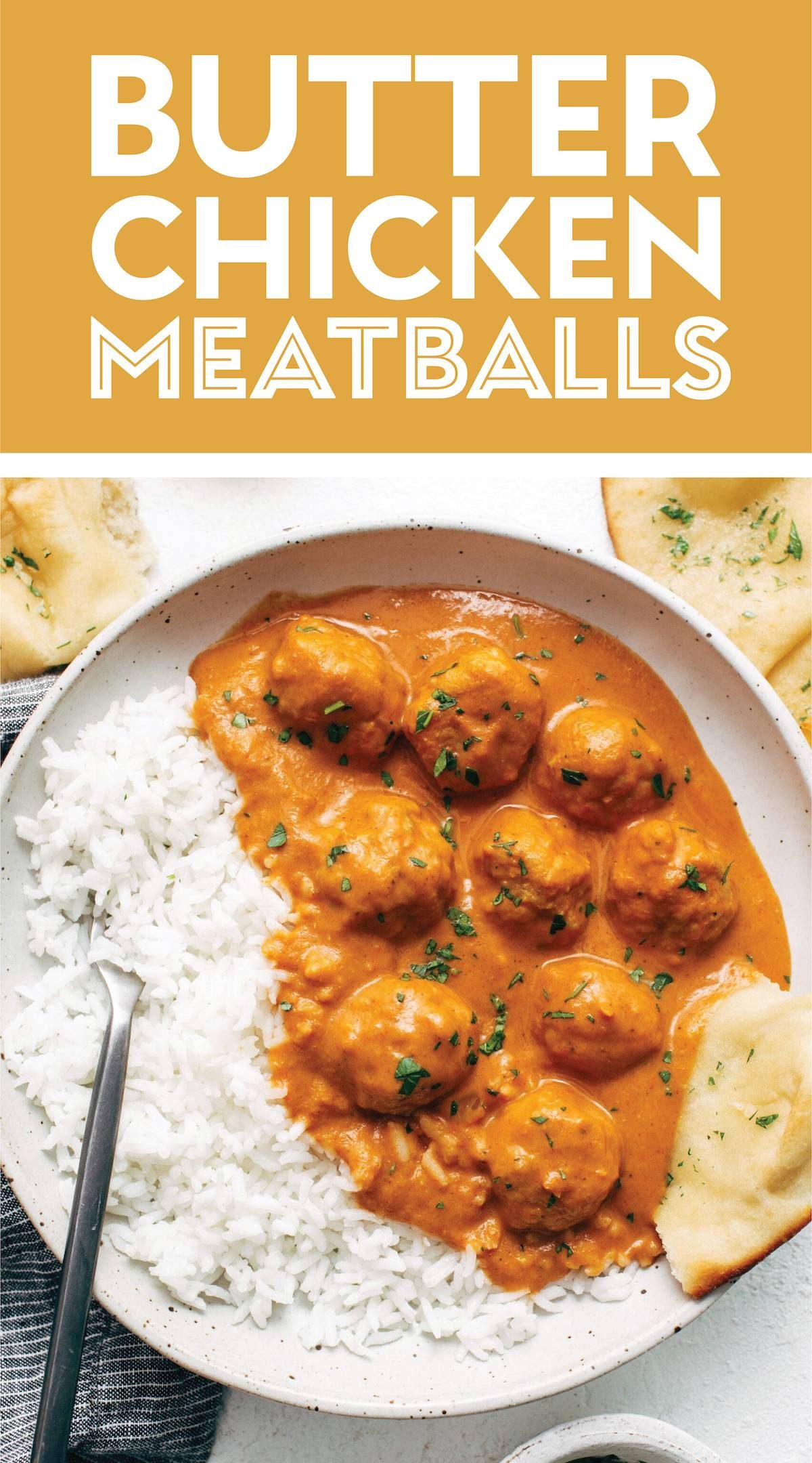 Butter Chicken Meatballs Recipe - Pinch of Yum
