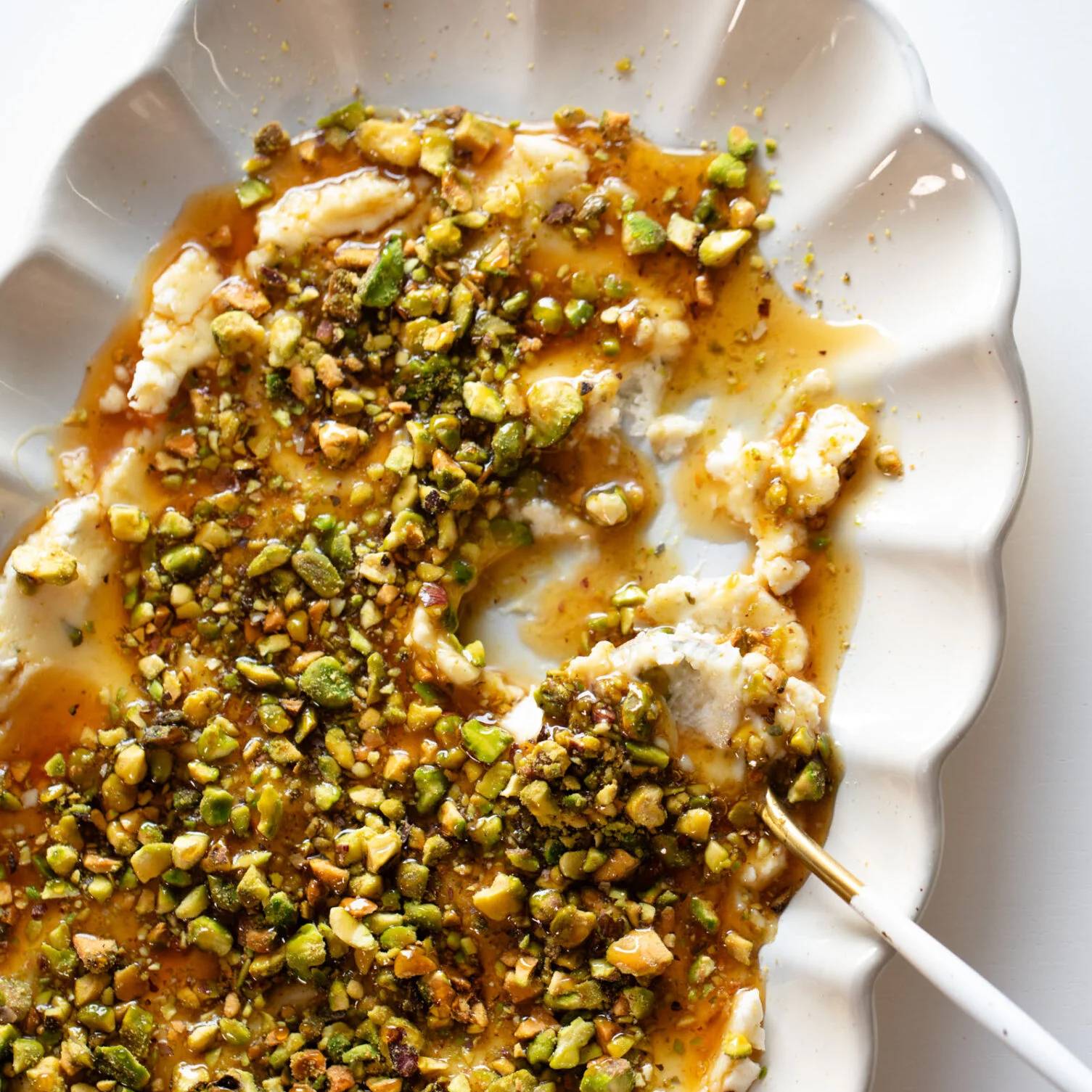 Boursin Appetizer with Pistachios and Honey Recipe - Pinch of Yum
