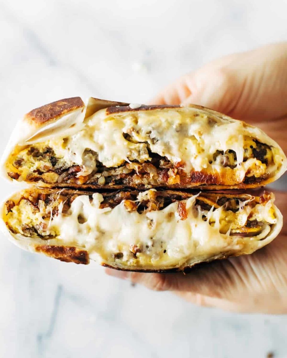 Breakfast Crunchwrap Recipe - Pinch of Yum