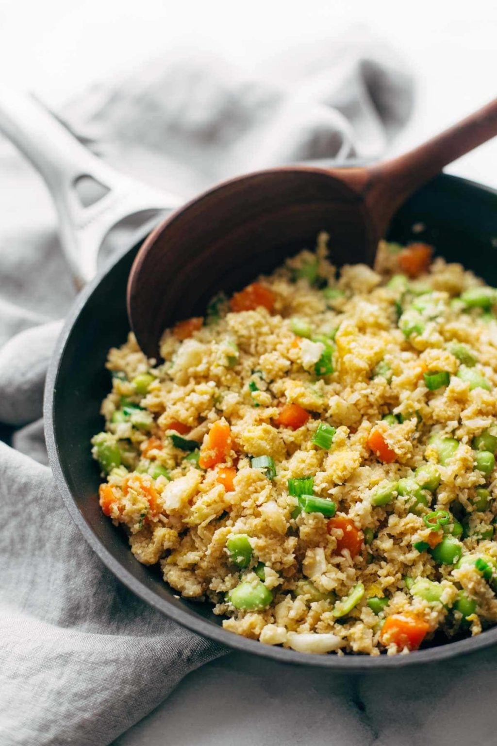 15 Minute Cauliflower Fried Rice Recipe - Pinch of Yum