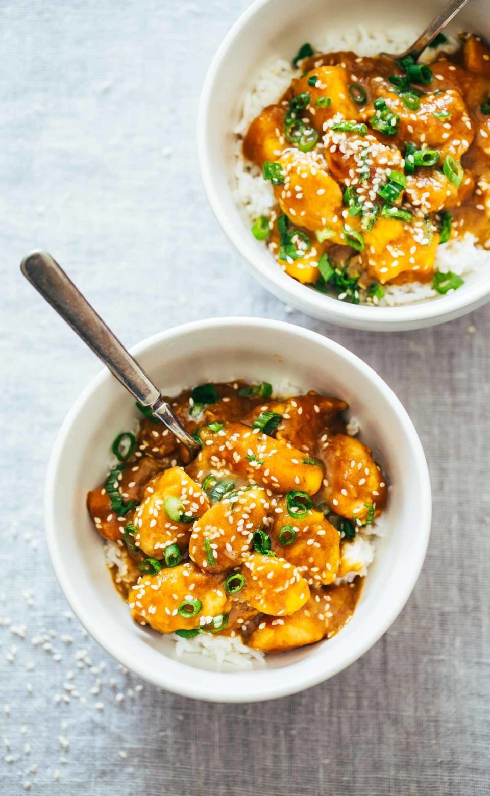 30-Minute Sesame Mango Chicken Teriyaki Recipe - Pinch of Yum