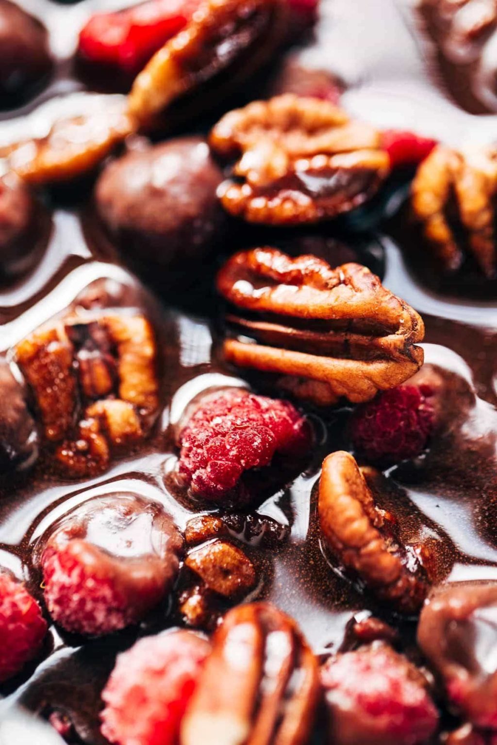 Chocolate Raspberry Almond Butter Bars Recipe - Pinch of Yum