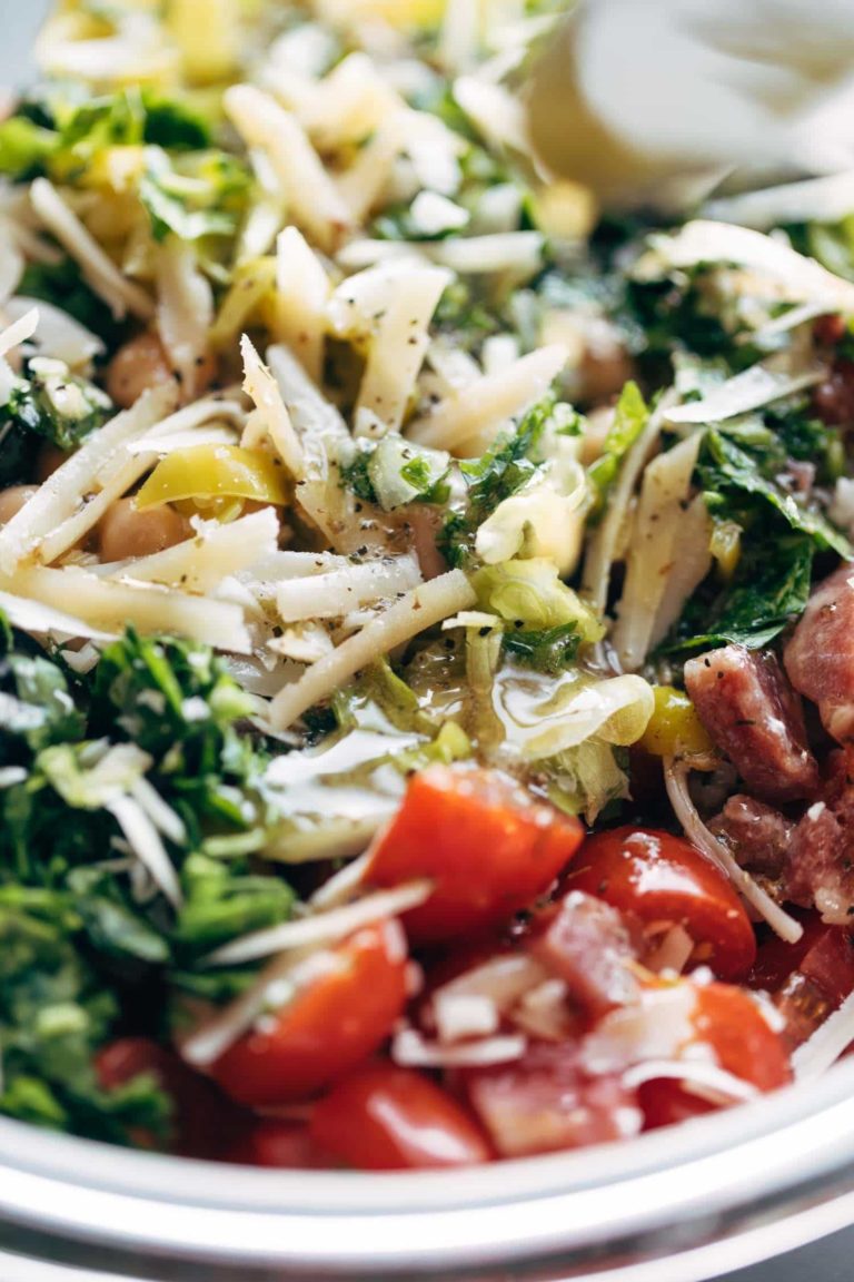 Chopped Salad Pizza Recipe - Pinch of Yum