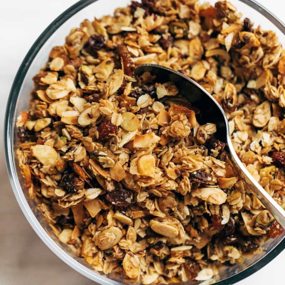 Coconut Oil Granola Remix Recipe - Pinch of Yum