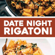 Date Night Rigatoni with Sausage and Kale Recipe - Pinch of Yum