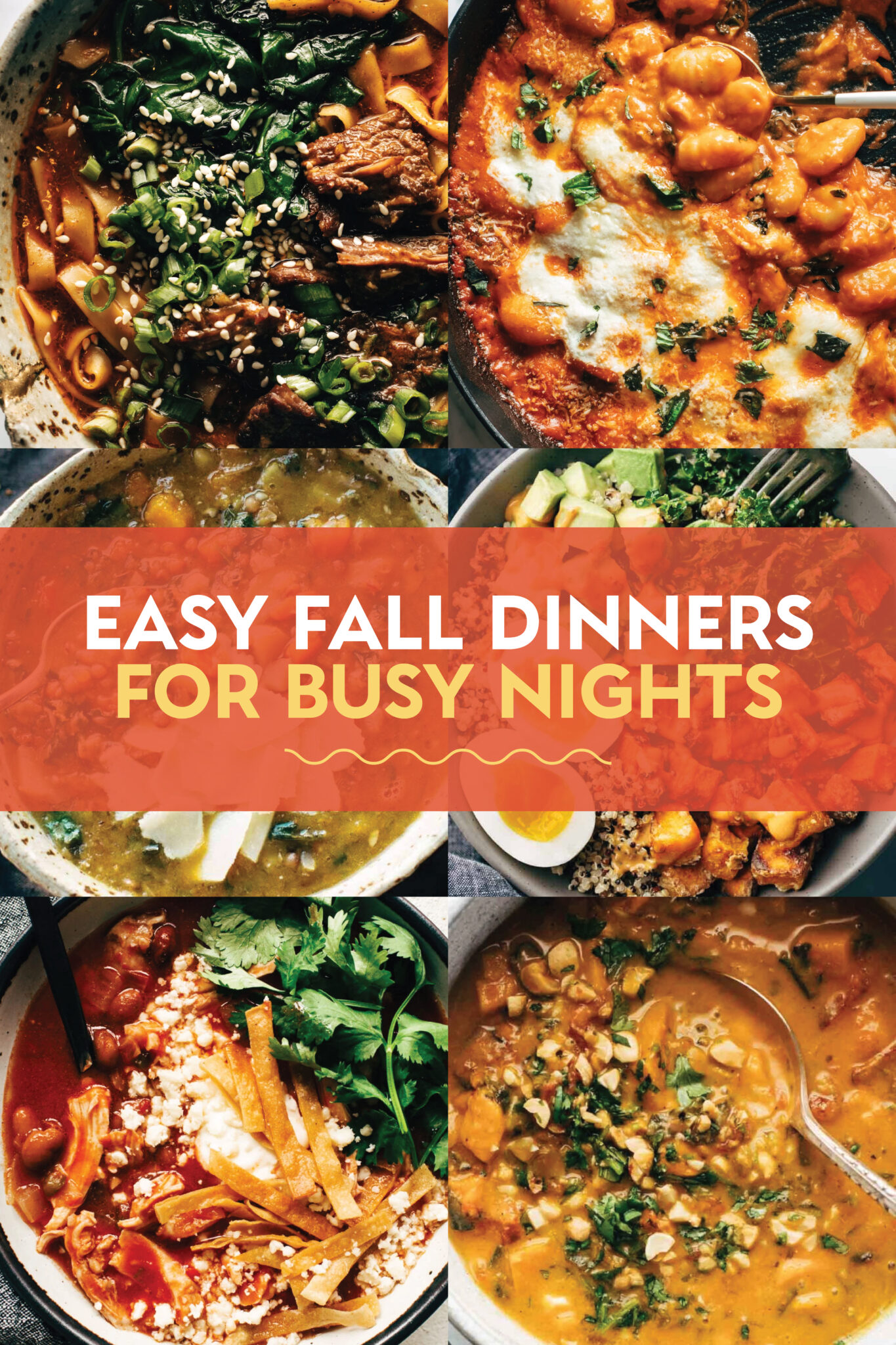 22 Easy Fall Dinners for Busy Nights