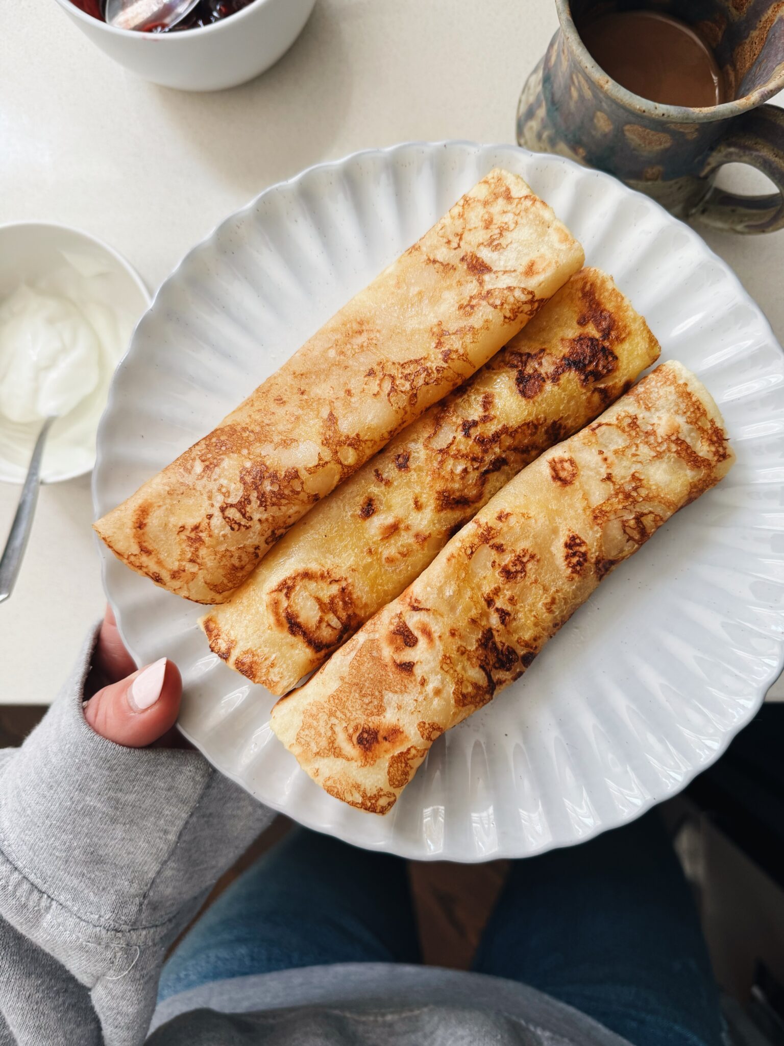 French Toast Crepes Recipe - Pinch of Yum