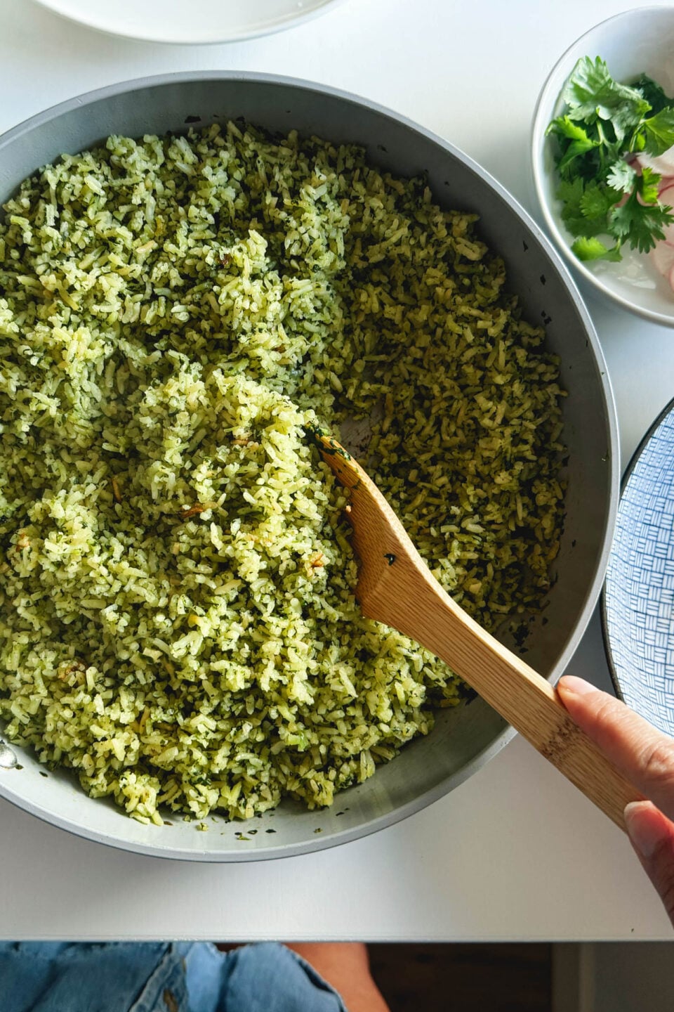 Amazing Green Rice Recipe - Pinch of Yum