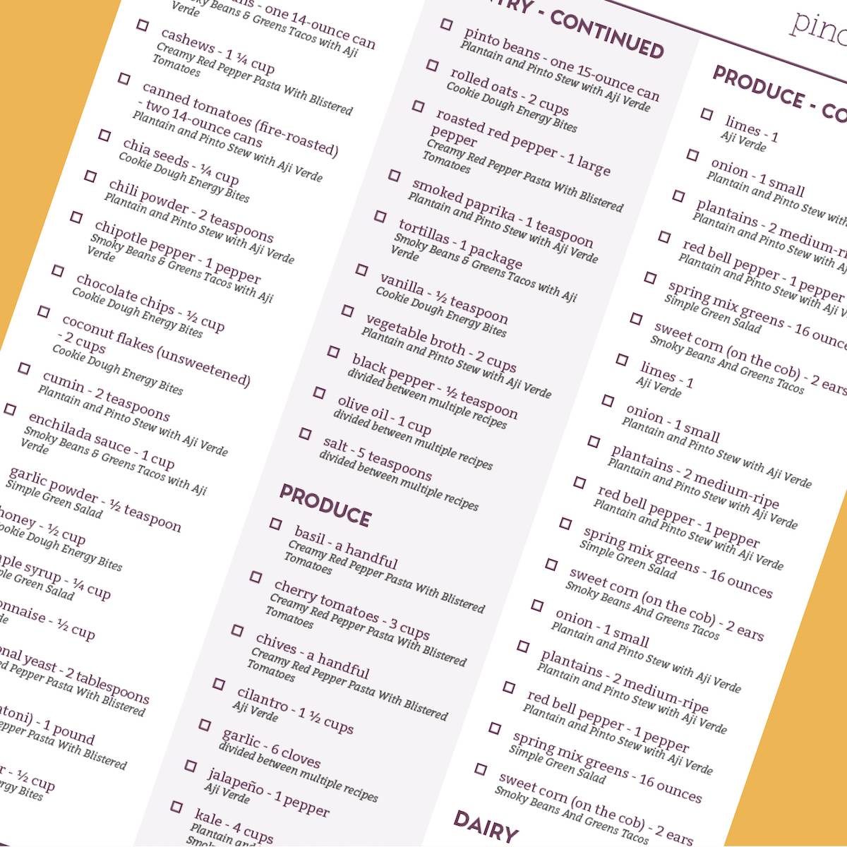 Now Open: Fall Meal Plans - Pinch of Yum