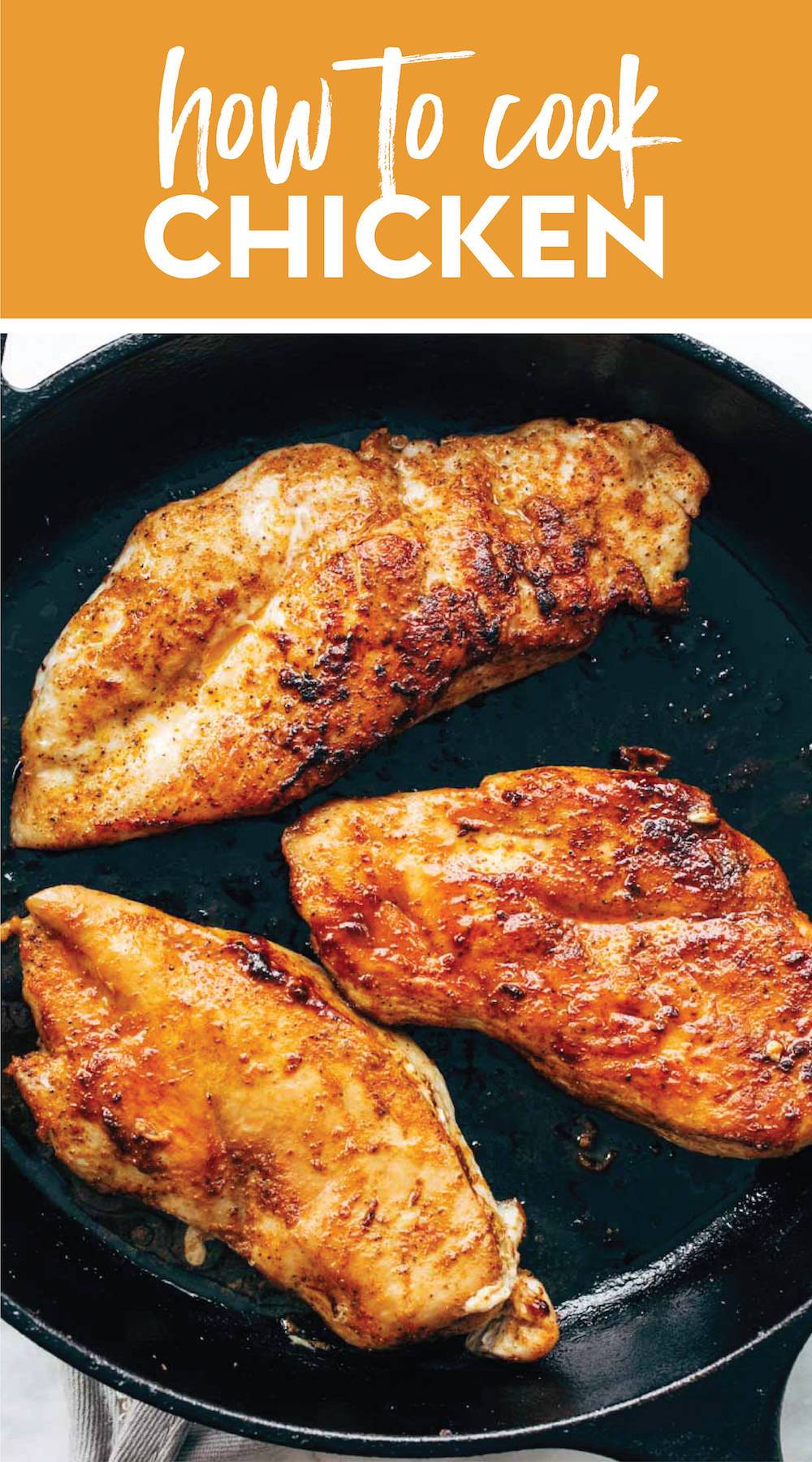 How To Cook Chicken - Pinch of Yum