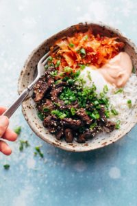 Korean BBQ Yum Yum Rice Bowls Recipe - Pinch of Yum