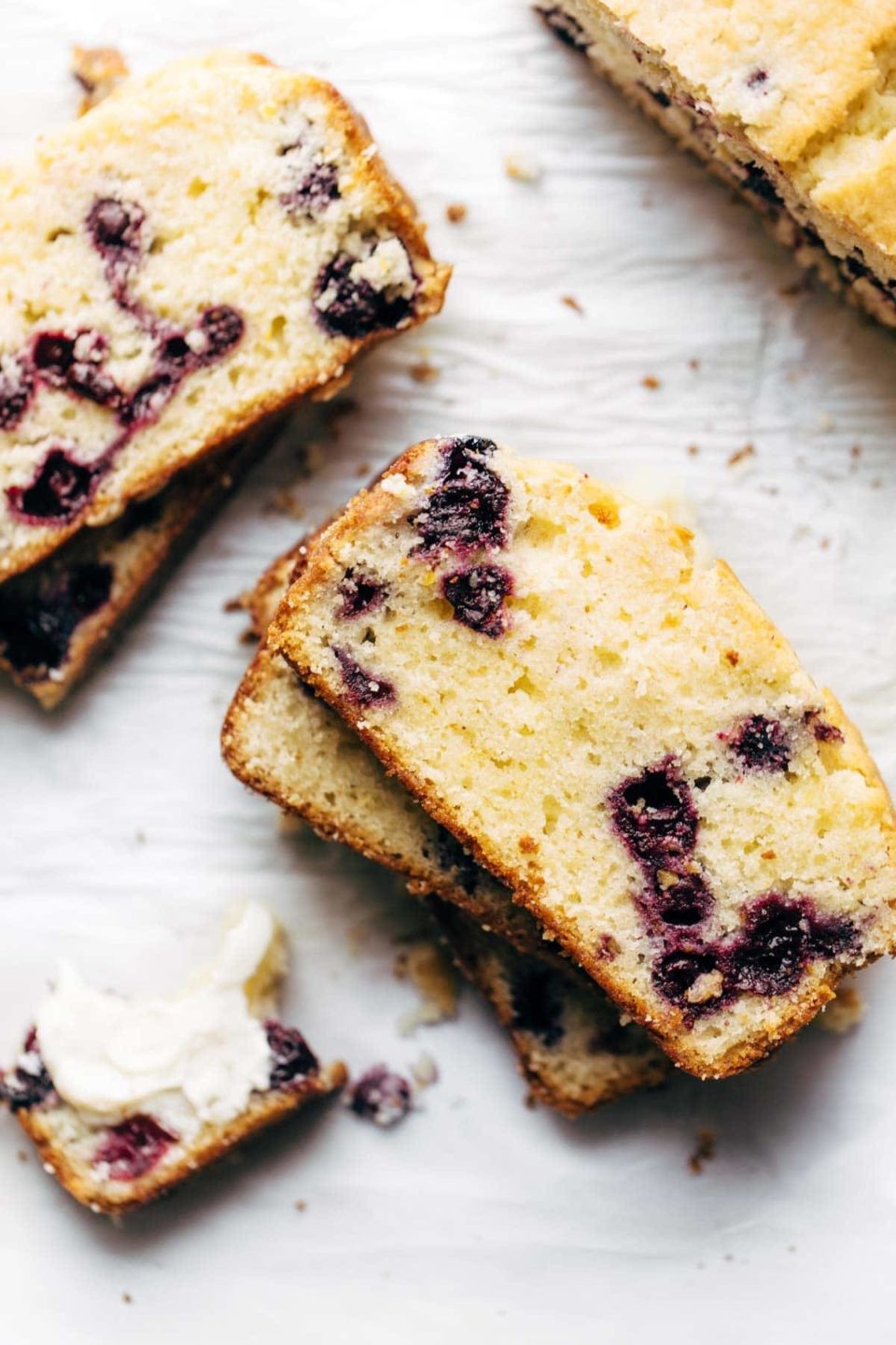 Springy Blueberry Lemon Bread Recipe - Pinch of Yum