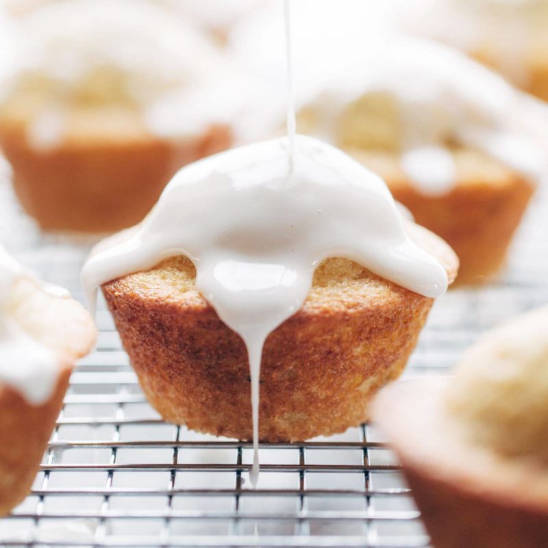 Lemon Lavender Muffins Recipe - Pinch of Yum