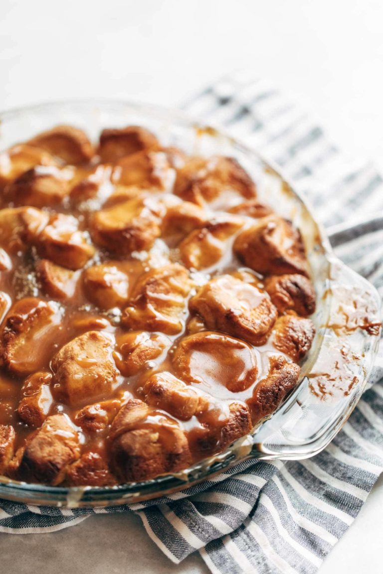 Gooey Caramel Monkey Bread Recipe - Pinch of Yum