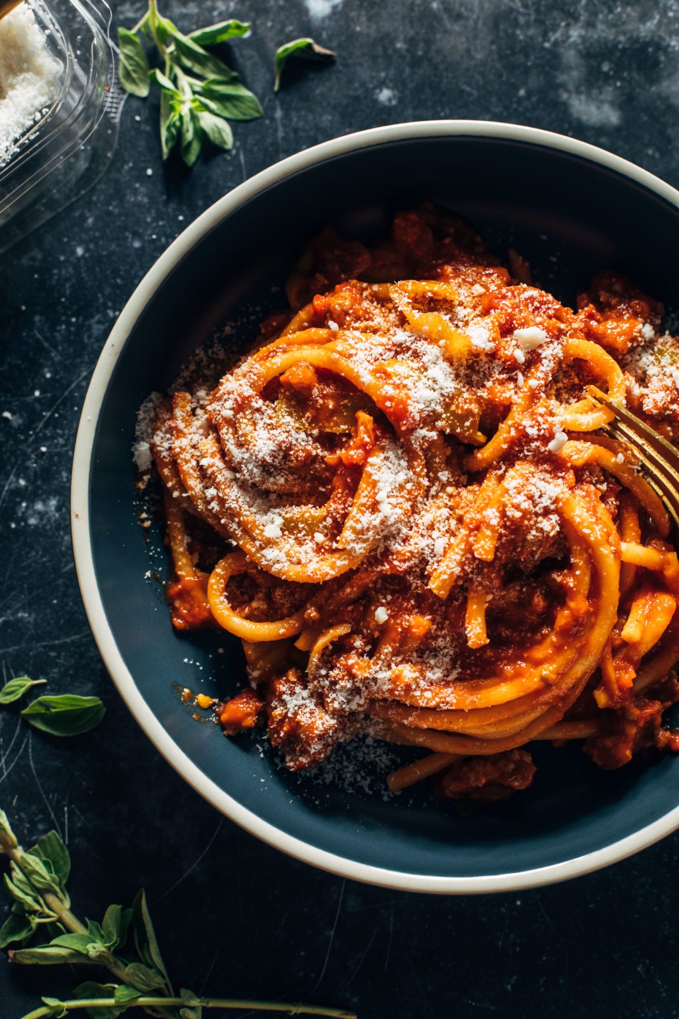 Mucci's Bucatini Recipe - Pinch of Yum