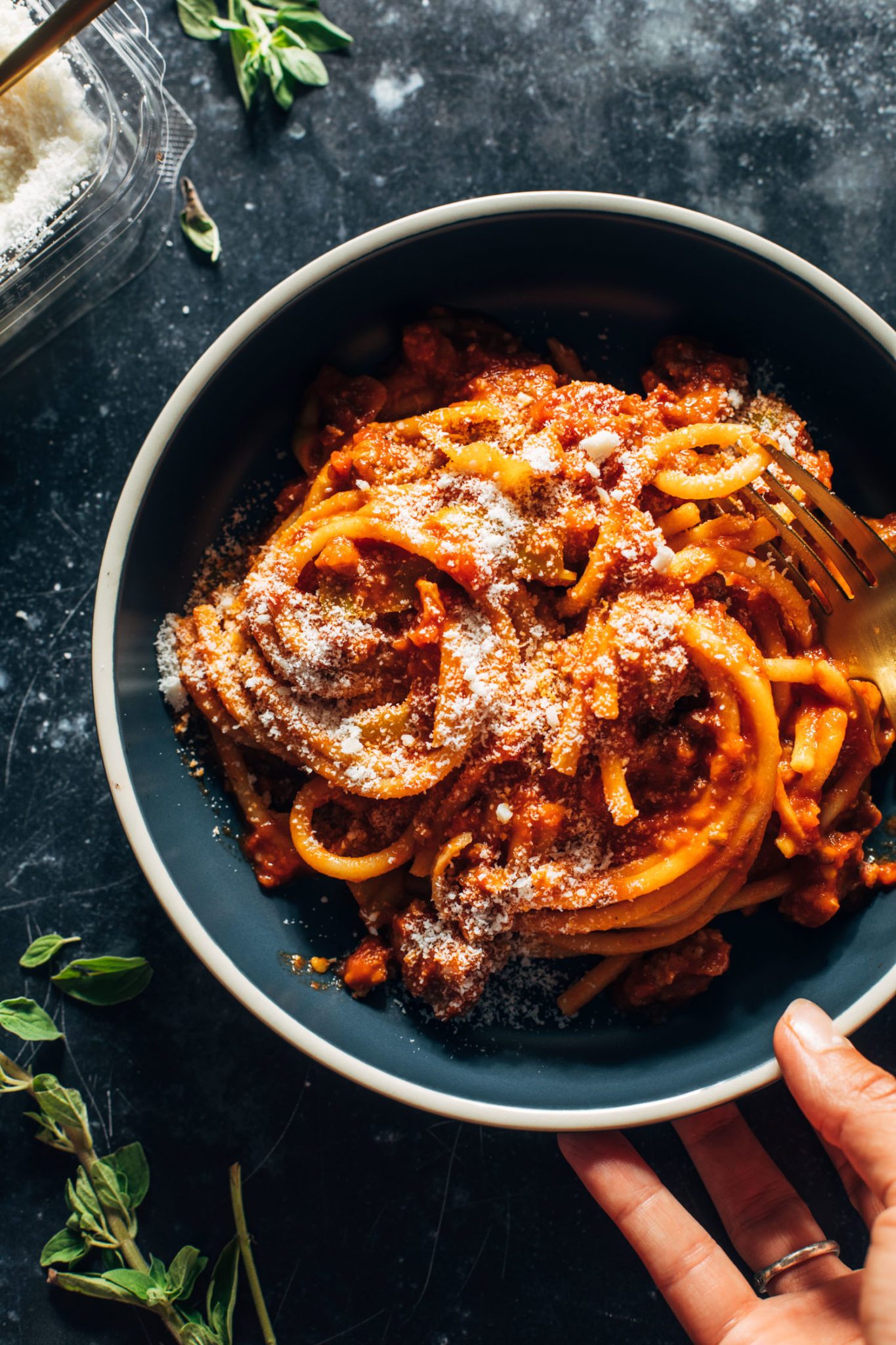Mucci's Bucatini Recipe - Pinch of Yum