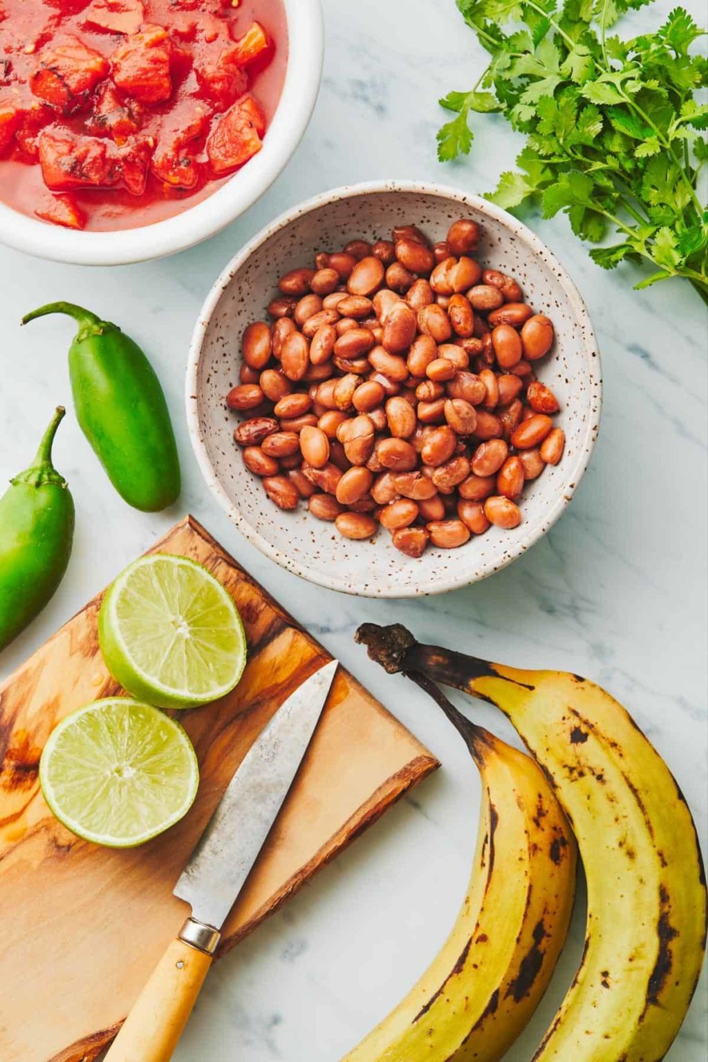 Plantain and Pinto Stew with Aji Verde Recipe - Pinch of Yum