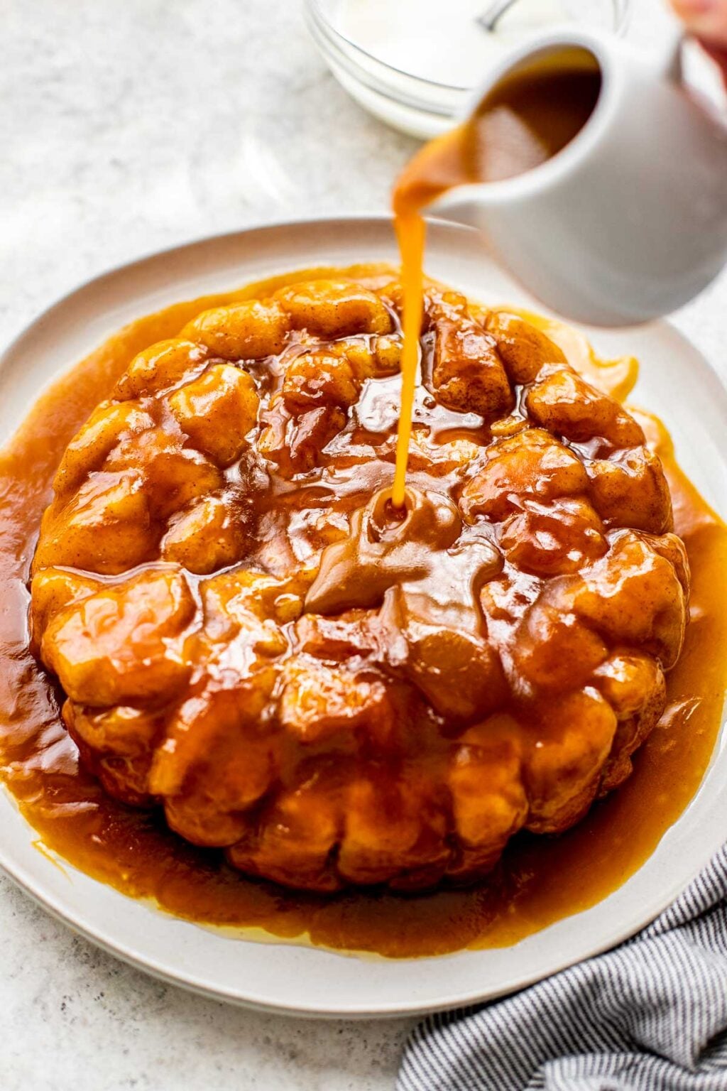 Pumpkin Caramel Monkey Bread Recipe - Pinch of Yum