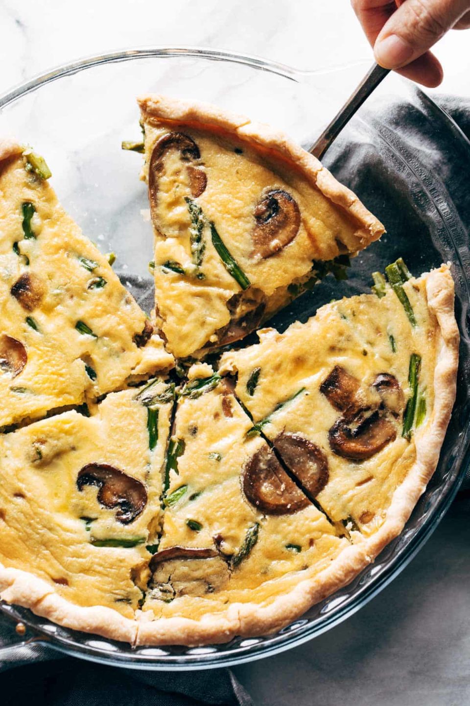 Springy Vegetable Quiche Recipe - Pinch of Yum