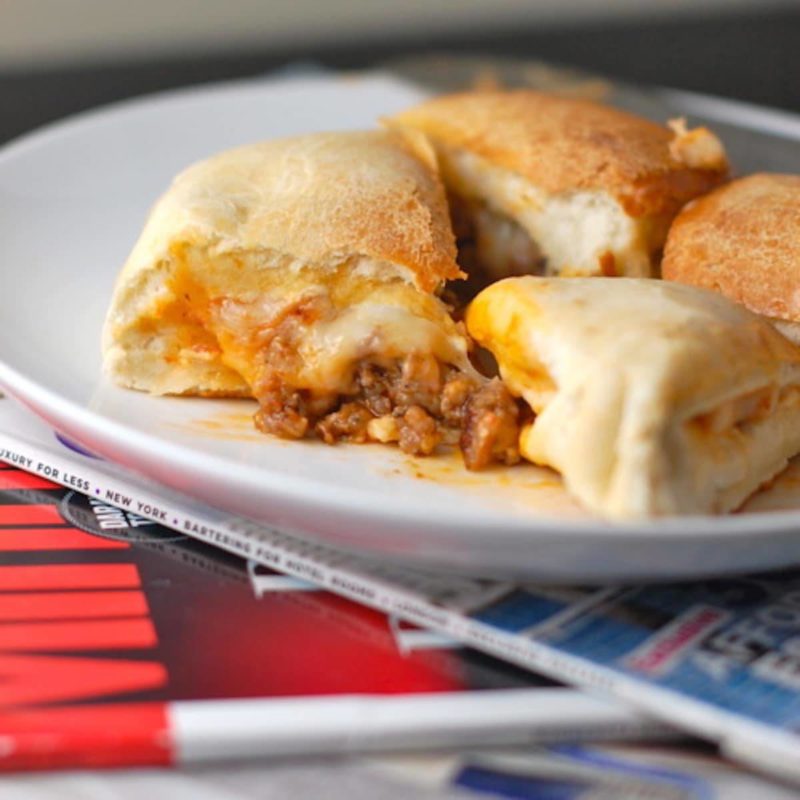 Sausage and Mozzarella Calzone Recipe - Pinch of Yum
