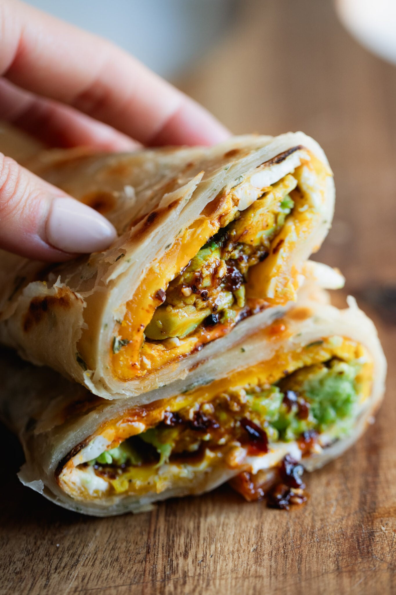 Scallion Pancake with Eggs Recipe - Pinch of Yum