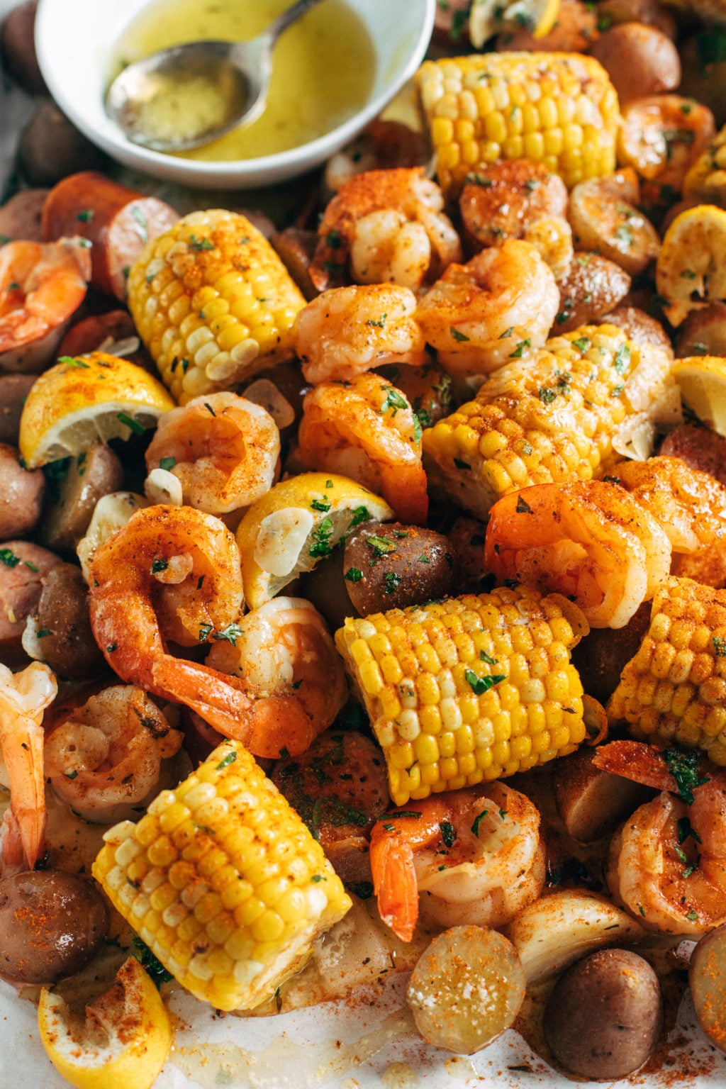 Garlic Butter Shrimp Boil Recipe - Pinch of Yum