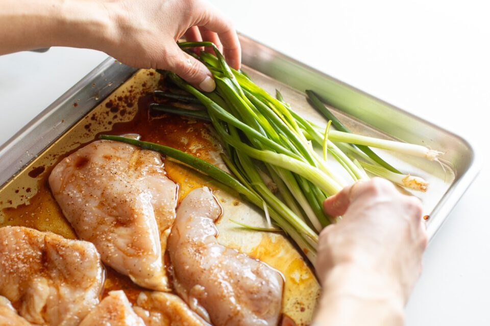 Meow Recipes: Apricot Chicken with Charred Scallions