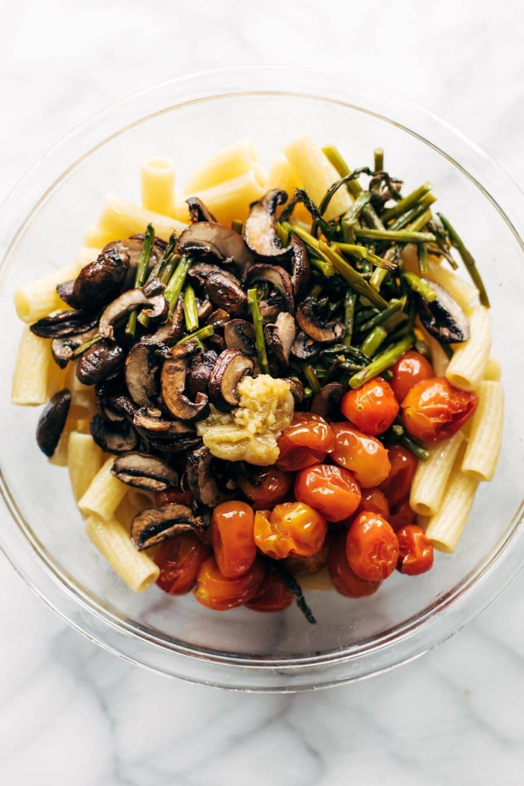 Farmers' Market Pasta with Walnut Pesto Recipe - Pinch of Yum