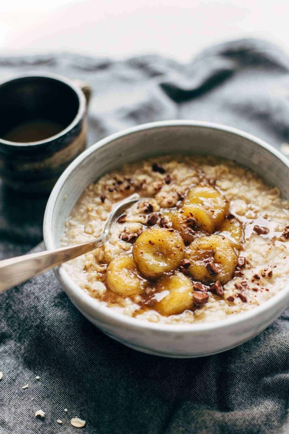 Caramelized Banana Oatmeal Recipe - Pinch of Yum