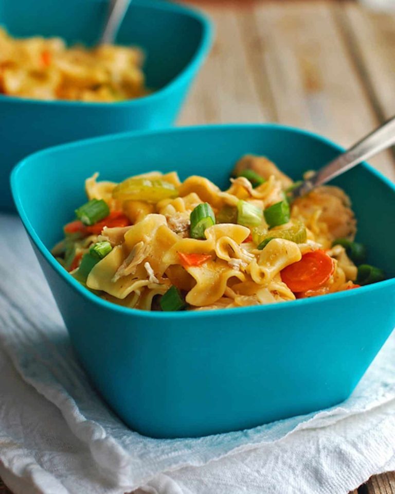 Chicken Soup Noodles Recipe - Pinch of Yum