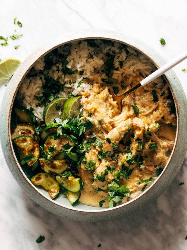 Lemongrass Chicken with Rice and Zucchini - Pinch of Yum