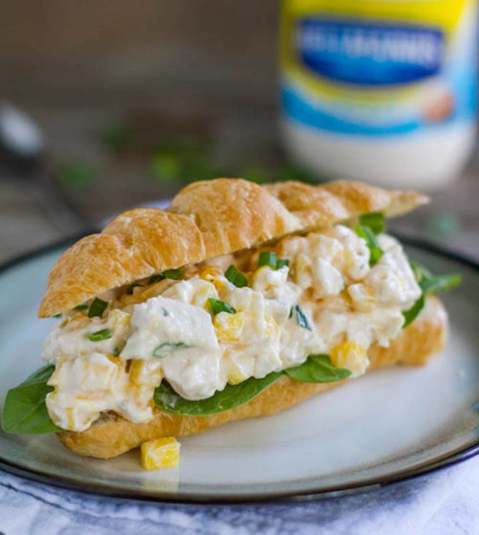 Mango Chicken Salad Sandwich Recipe - Pinch of Yum